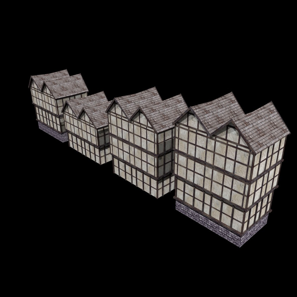 Blend Swap | Medieval Modular Design: Buildings 1