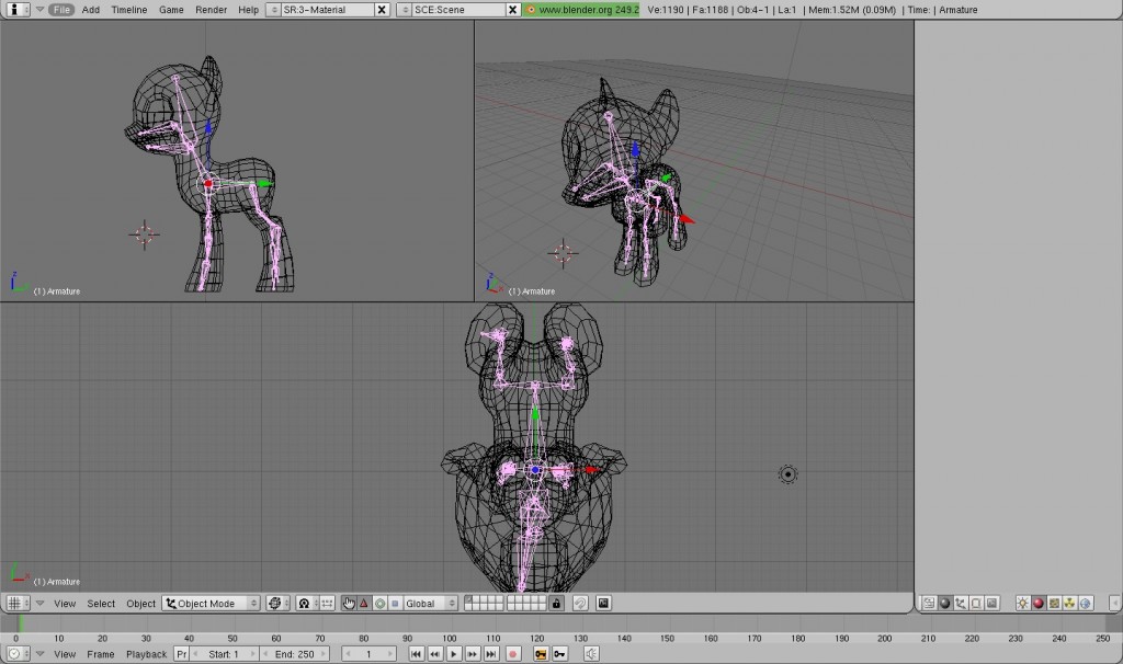 Blend Swap | mlp Pony rig for belnder 2.49b