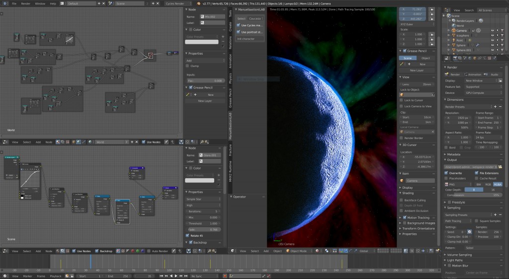 Blend Swap | Procedural Space Scene