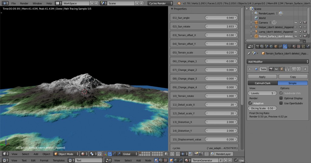 Blend Swap | Terrain Generator Shader
