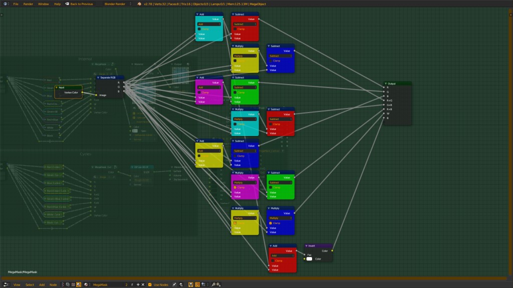 Blend Swap | Material 8 in 1 Node Group (Vertex Color mask) v1