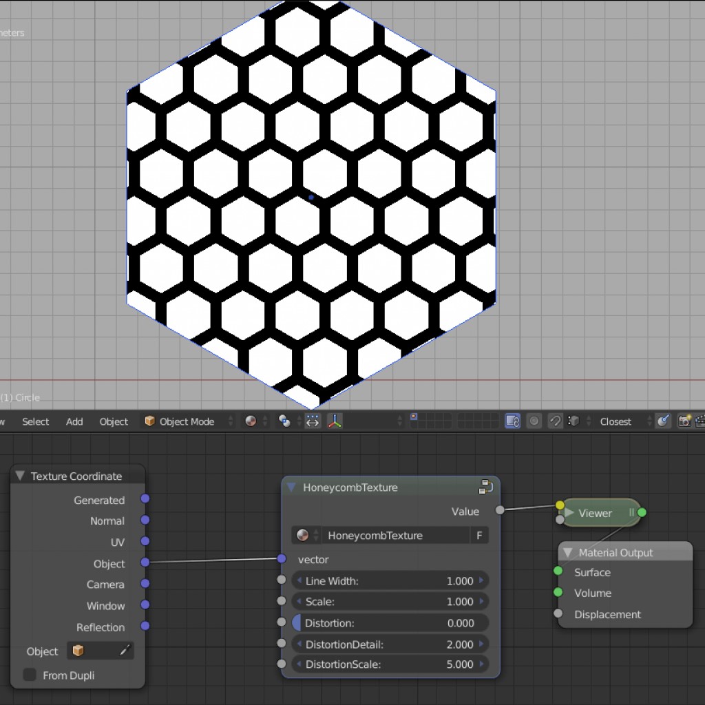 Blend Swap | Procedural honeycomb texture for Cycles