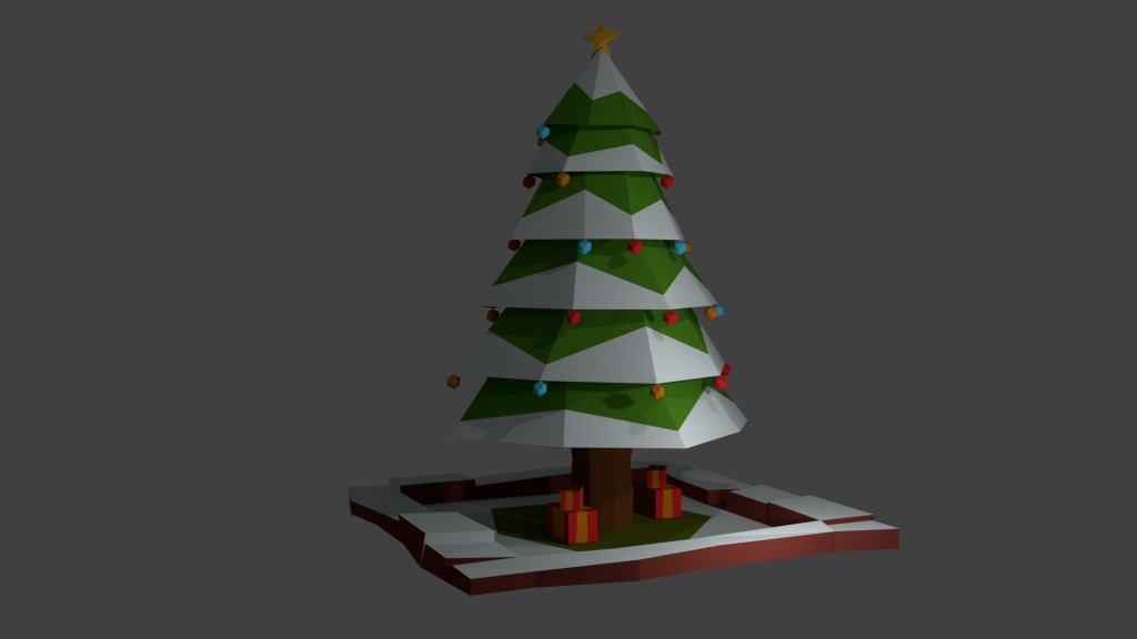 Blend Swap | Low Poly Xmas Tree
