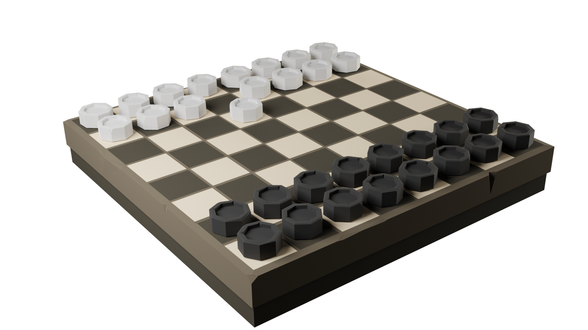 Blend Swap | Low poly checkers