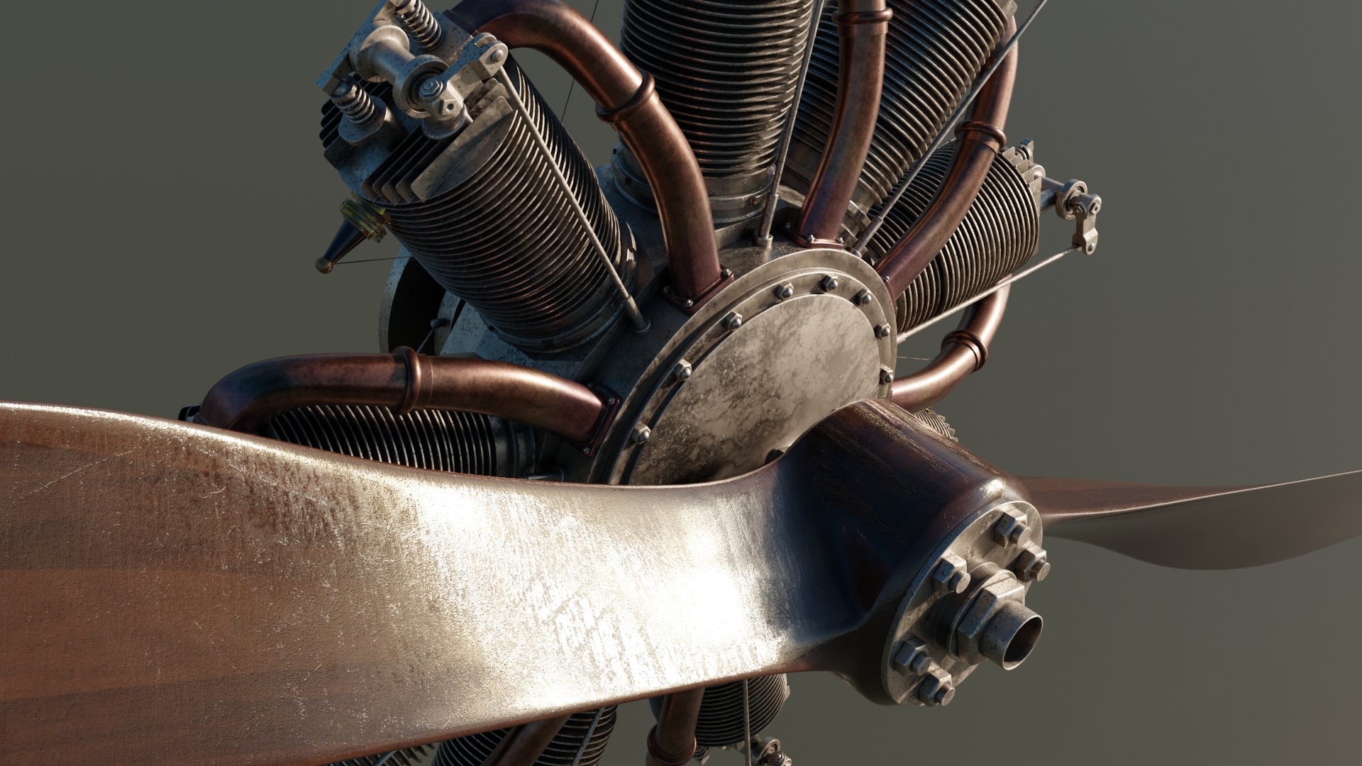 Blend Swap | Le Rhone 9C rotary engine