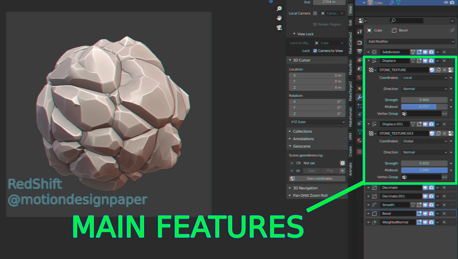 Blend Swap | Procedural Stylized Rock 4Free - Blender 2.92