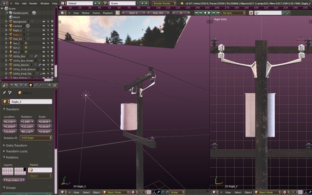 Blend Swap | Telephone Pole